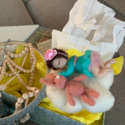 Needle Felted Sleeping Babies Baby Miniature Nursery Deco - Etsy