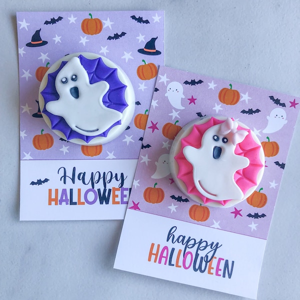 Happy Halloween Cookie Card, 3.5x5 Mini Cookie Card, 5x7 Cookie Card ...