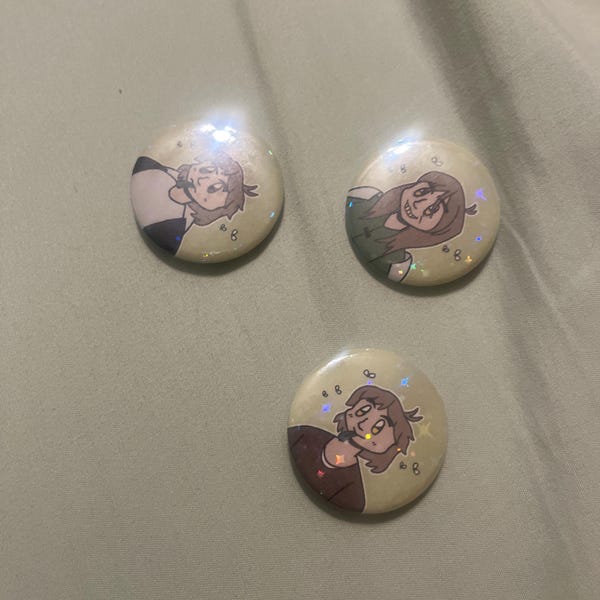 Zoe Rock Sand Webcomic OC Pins - Etsy