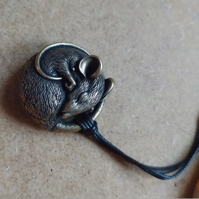 Bronze Miniature Sleeping Mouse Brass Animal Sculpture Mouse - Etsy