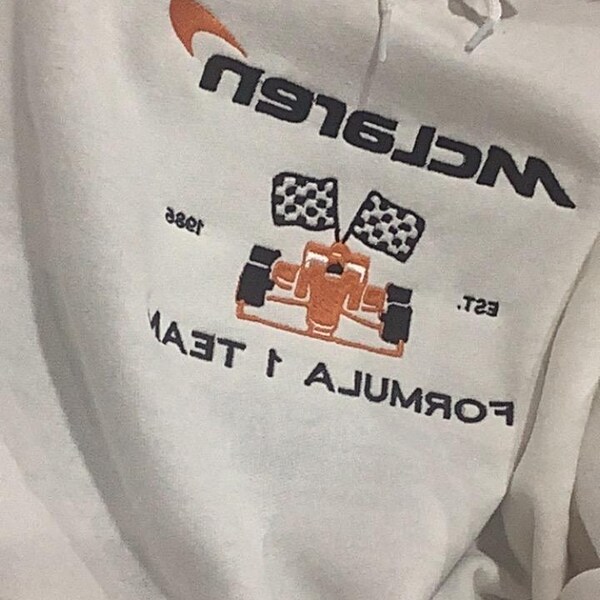 Mclaren Formula 1 formula ONE Embroidered Racing Shirt, Sweatshirt, or ...