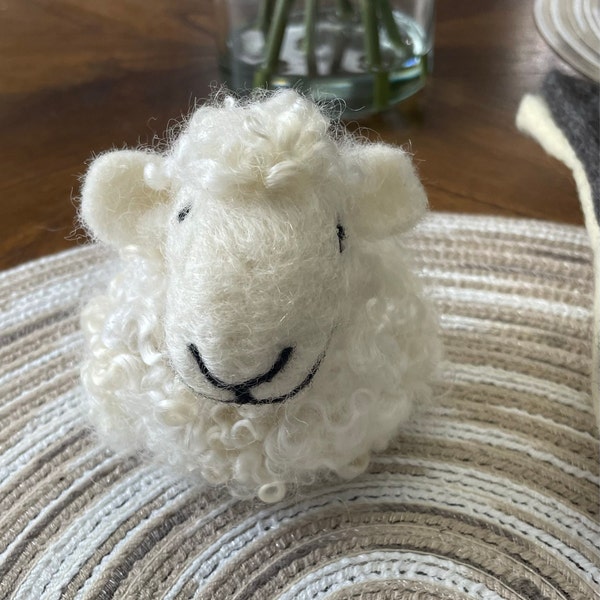 Sheep Needle Felting Kit for Beginners - DIY Wool Craft Kit - Perfect ...