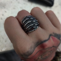 Rangda Ring - Bali Mask Ring - Sterling Silver 925 - Etsy Canada