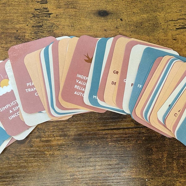 Value Cards, Printable ACT Therapy Value Cards, Counseling, School ...