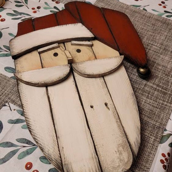 Wood Santa. Pallet Wood. Christmas Decor. MADE to ORDER - Etsy