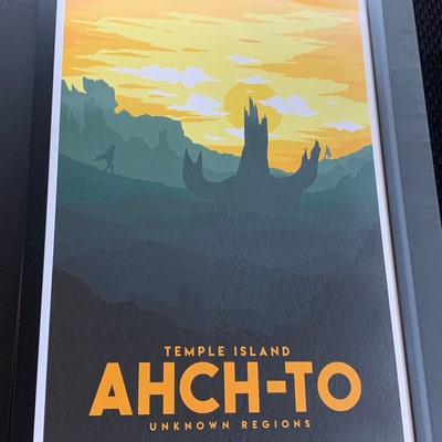 Ahch-to Travel Poster - Etsy