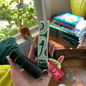 Swirl Spiral Custom Keychain Wristlet / Key Fob Keychain - Etsy