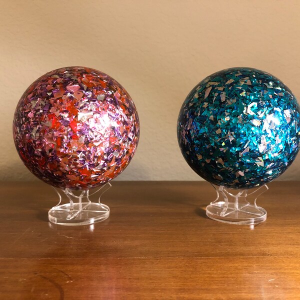 90/100mm Glitterbomb Contact Stage Balls - Mondo Holographic Glitter ...