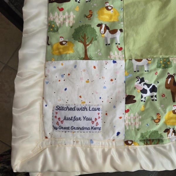 In Loving Memory Rectangle Quilt Label/personalized Label/customized ...