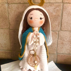PATTERN: Blessed Virgin Mary Crochet Amigurumi, Virgin Mary Amigurumi ...