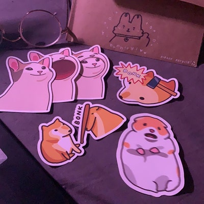 BONK Dog Meme Stickers - Etsy