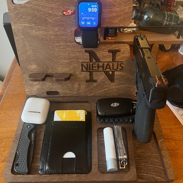 Wooden Docking Station, Police Officer Station, Wood Stand for Gun, Law ...