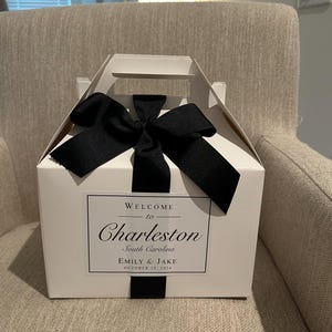Modern Monogram Wedding Welcome Boxes Hotel Welcome Boxes for Wedding ...
