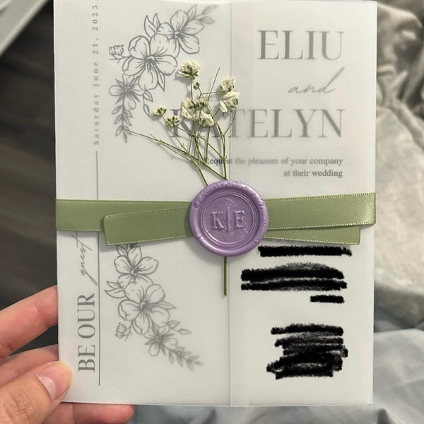 Custom Wax Seal Stamp Kit, 1200pcs Waxbeads Included, Personalised ...