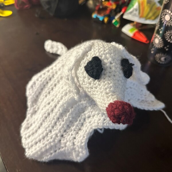 Crochet PATTERN Zero the Ghost Dog Plush Inspired by the Movie ...