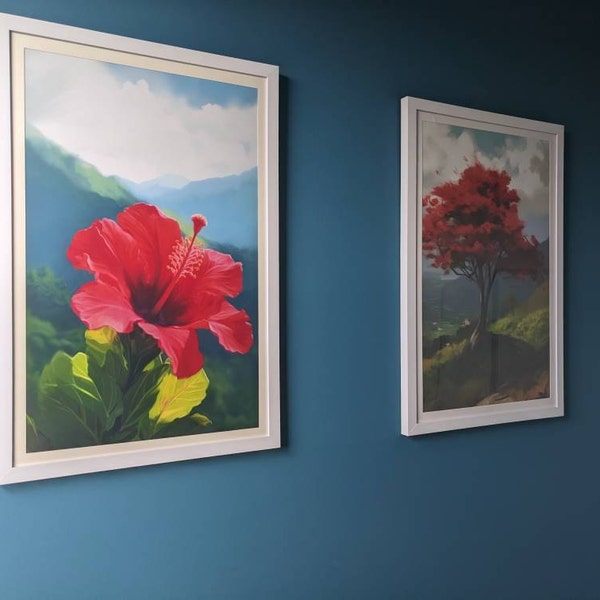 Set of 2 Puerto Rico Wall Art | Puerto Rico Art | Puerto Rico Painting ...