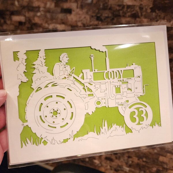 The Farmer Birthday Card, Personalised Name and Any Age Birthday Card ...