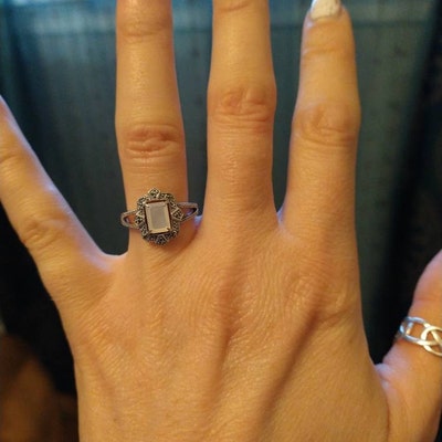 Initial M Emerald Letter Necklace in 9ct Yellow Gold - Etsy