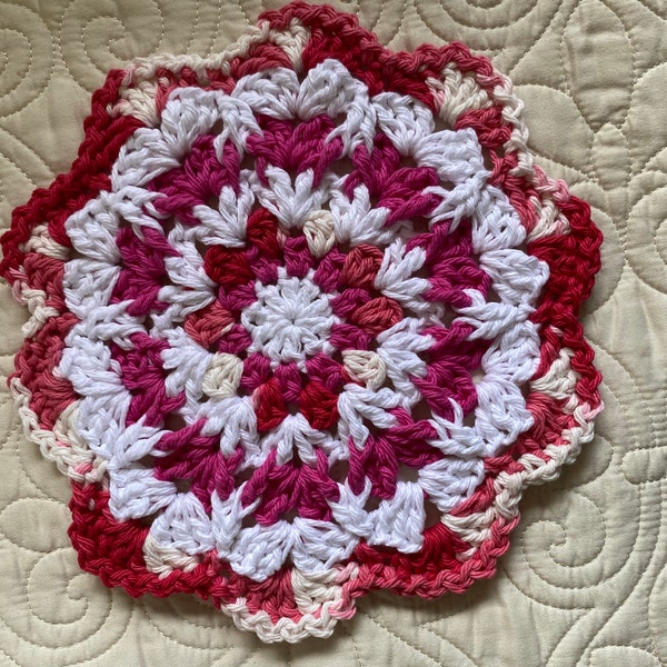 EASY CROCHET Shell Dishcloth Pattern PDF - Etsy