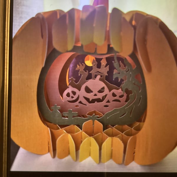 Small Pumpkin Pop up SVG for Cricut Joy, Silhouette Studiotemplates ...