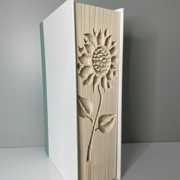 Pattern Only - Flowers Book Folding - Cut and Fold - Book Folding ...