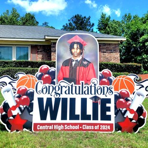 Custom-printed Vinyl Basketball Banner, Weatherproof High School Senior ...