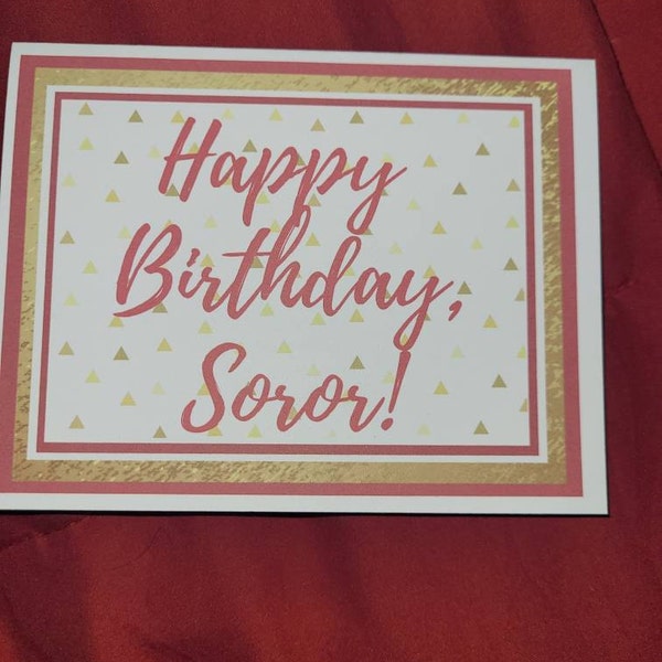 10 Personalized Greeting Cards, Delta Sigma Theta Inspired, Soror, Card ...
