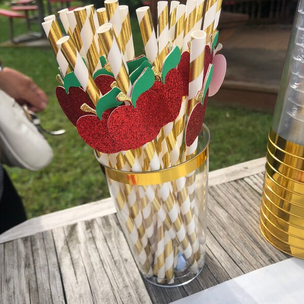 Apple Party Straws. Apple of My Eye. Apple Party Decorations. Apple of ...