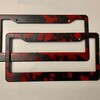 Blood Splattered Black Plastic License Plate Frames Car Truck Zombie ...