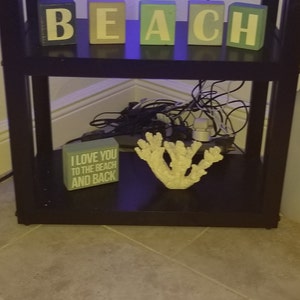 Beach Blocks Beach Sign Beach Letters Coastal Decor Beach Decor Coastal ...