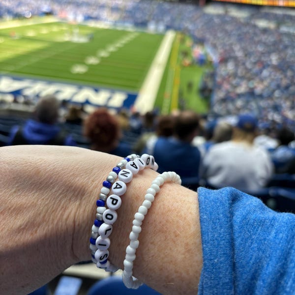 Sports Team Bracelet / Team Colors / Beaded Bracelet / School Team ...