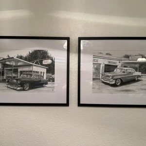 64-65-66 Ford F100 Pickup Truck Customized Pencil Drawing - Etsy
