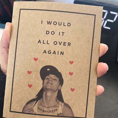No Ragrets Meme Anniversary Card I Would Do It All Over Again Funny ...