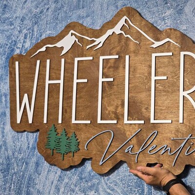 Forest Name Sign, Forest Letters, Letter Sign, Forest Nursery Sign ...