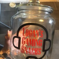 Gaming Snack Jar, Gaming Snacks, Personalised Snack Jar, Kids Snack Jar ...