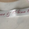 Personalised Wedding Car Ribbon | 6m Printed Car Ribbon Suitable for ...