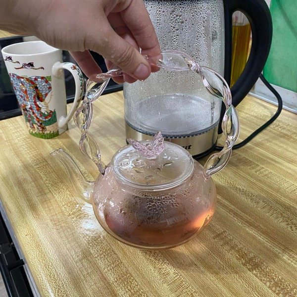 Glass Teapot | High Temperature Resistant Glass Steaming Teapot ...