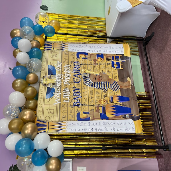 Egypt Baby Shower Backdrop, Egyptian Pharaoh Party Backdrop, Egypt ...