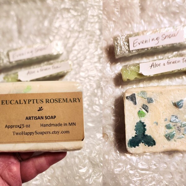 LEMON & MINT Soap Bars. Handmade Coldprocessed Soap Artisan Soap. Handcrafted, Natural Soap. - Etsy
