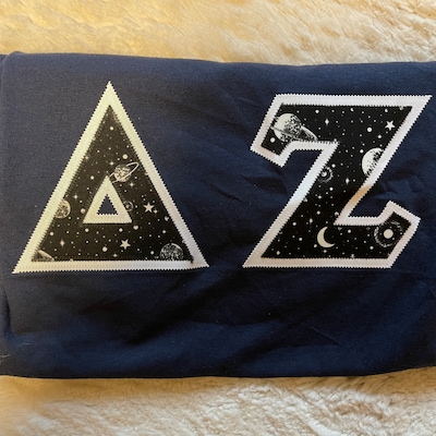 Zeta Tau Alpha Shirt Turquoise Flowers on Turquoise Glitter - Etsy