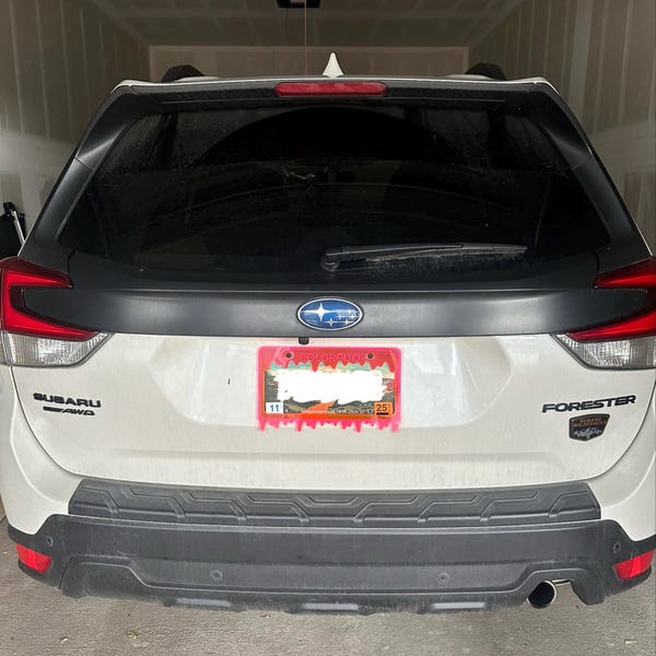 Motorcycle Slime Ooze License Plate Horizontal Frame Cover - JDM Plate ...