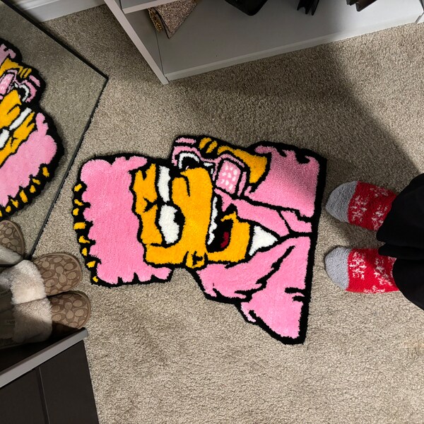Blue Bart Simpson Rug the Simpsons Custom Tufted Rug - Etsy