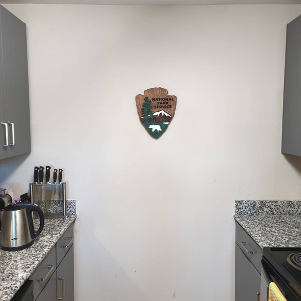 US Forest Service Wood Carved Sign - Etsy