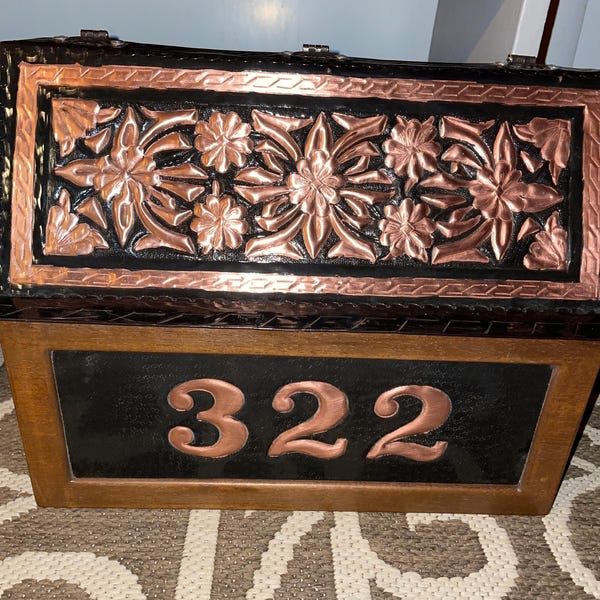 Customizable Rose Cottage Sign Handcrafted Wood & Copper Plaque ...