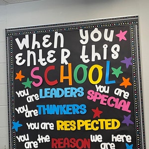 YES YOU CAN Bulletin Board Kit Classroom Decoration Letters - Etsy