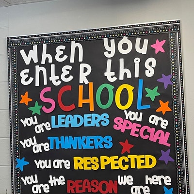 YES YOU CAN Bulletin Board Kit Classroom Decoration Letters - Etsy