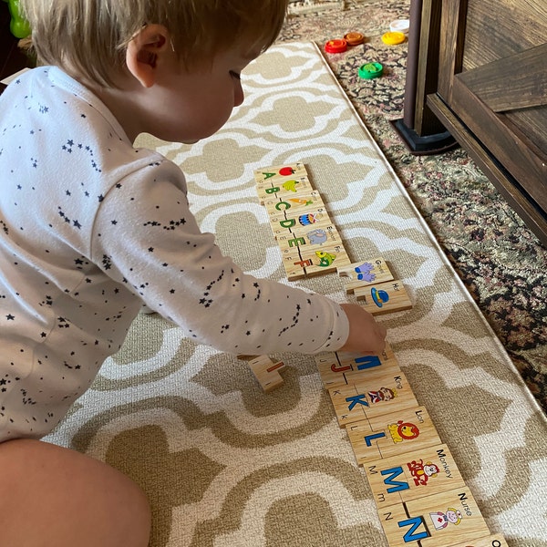 Alphabet Self-learning Letter Puzzles| See and Spell Developmental ...