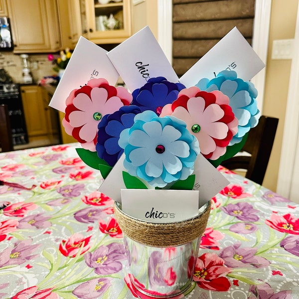 Flower Gift Card Holder ~ Teacher Appreciation Gift Card ~ Mother's Day ...