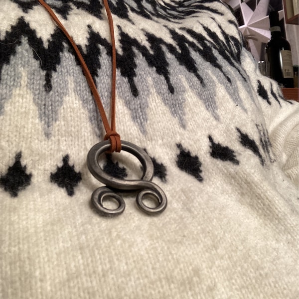 Handmade, Forged, Blacksmith, Viking, Norse, Troll Cross, Pendant ...