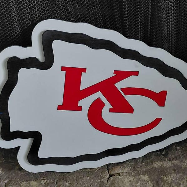 Kansas City Chiefs Door Wall Sign Handmade Handcrafted Hand Painted Art ...
